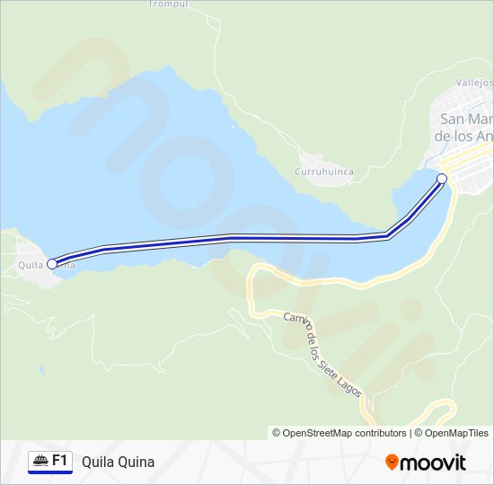 Ruta F1: horarios, paradas y mapas - Quila Quina (Actualizado)