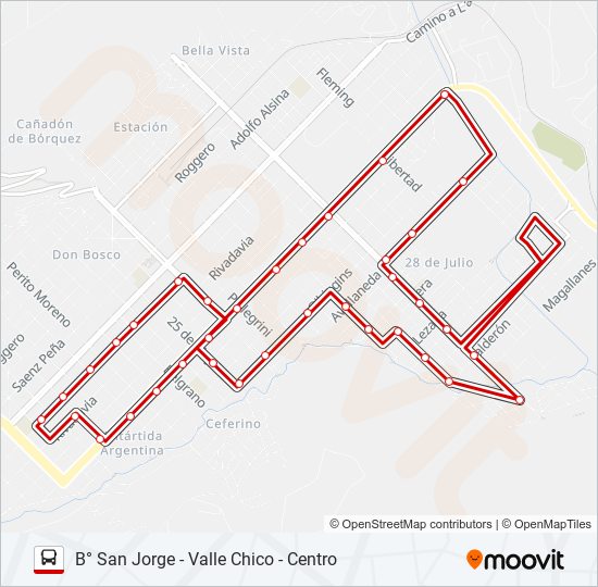 Ruta l2: horarios, paradas y mapas - B° San Jorge - Valle Chico ...