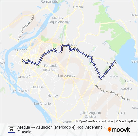 Ruta 111: horarios, paradas y mapas - Asunción (Mercado 4) Rca ...