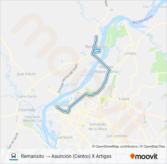 44 Route: Schedules, Stops & Maps - Remansito - Artigas - Centro (Updated)