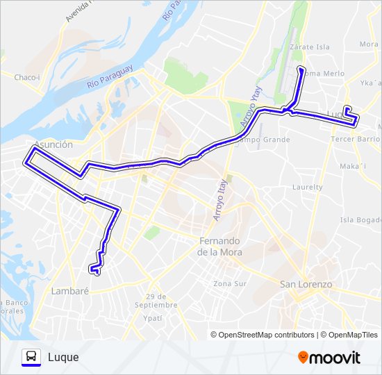 Ruta 302: horarios, paradas y mapas - Luque (Actualizado)
