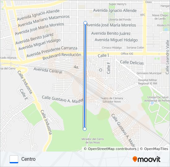 Ruta teleférico torreón: horarios, paradas y mapas - Centro (Actualizado)