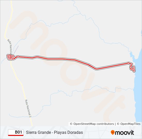 b01 Route: Schedules, Stops & Maps - Sierra Grande - Playas Doradas ...