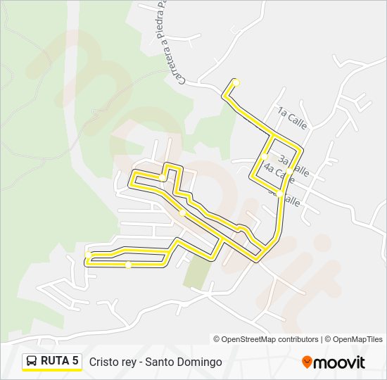 ruta 5 Route: Schedules, Stops & Maps - Cristo rey - Santo Domingo ...