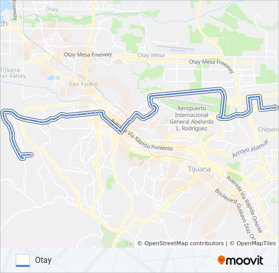Ruta miramarotay: horarios, paradas y mapas - Otay (Actualizado)