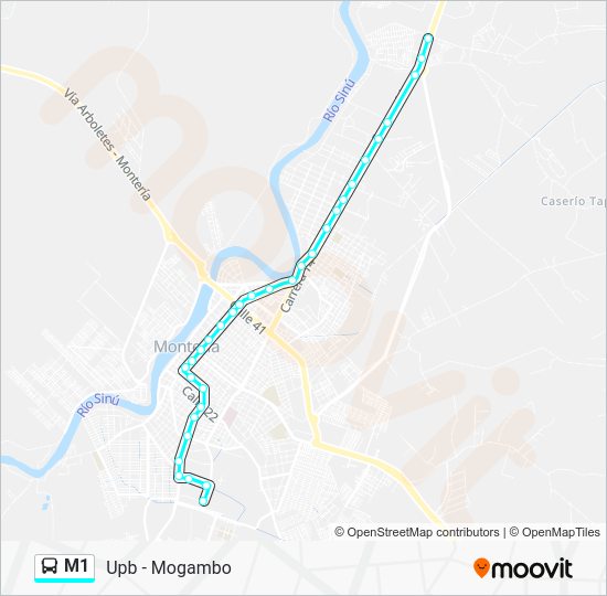 M1 Route: Schedules, Stops & Maps - Upb - Mogambo (Updated)