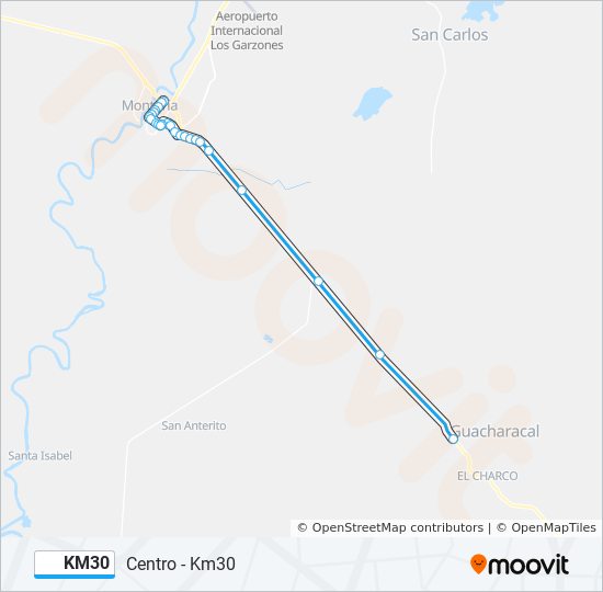 Ruta km30: horarios, paradas y mapas - Centro - Km30 (Actualizado)