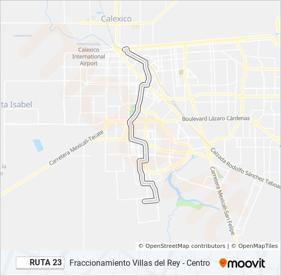 Ruta 23: horarios, paradas y mapas - Fraccionamiento Villas Del Rey ...