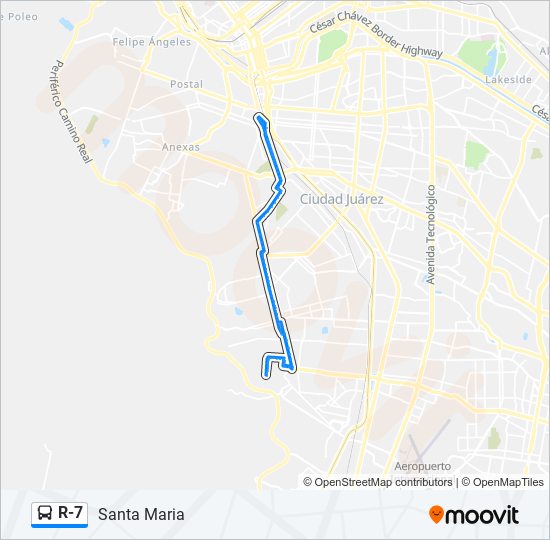 Ruta r7: horarios, paradas y mapas - Santa Maria (Actualizado)