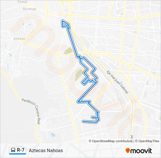 R7 Route: Schedules, Stops & Maps - Aztecas Nahoas (Updated)