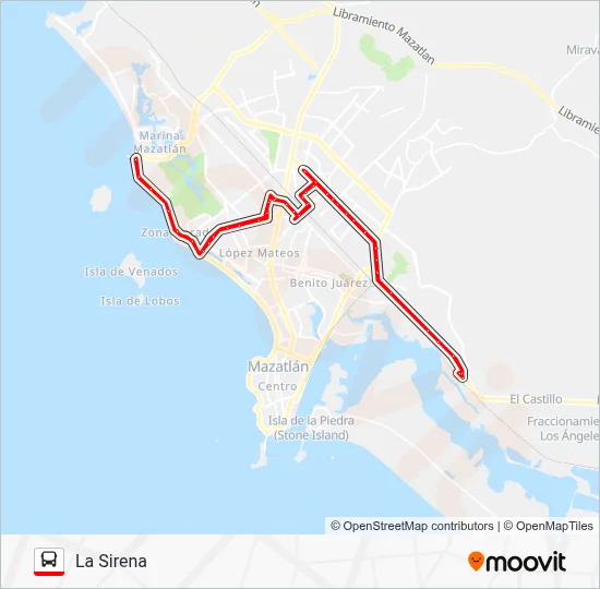 URIAS SÁBALO MARINA MAZATLÁN LA SIRENA Route: Schedules, Stops & Maps ...