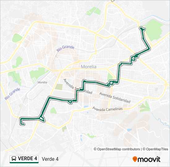 Ruta VERDE 4: horarios, paradas y mapas - Verde 4 (Actualizado)