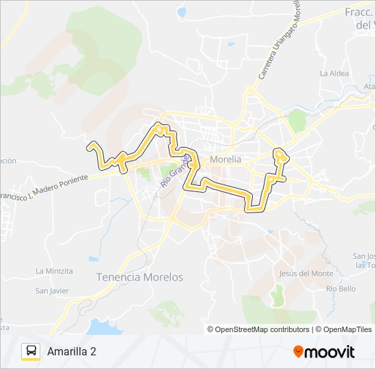 Ruta amarilla 2: horarios, paradas y mapas - Amarilla 2 (Actualizado)