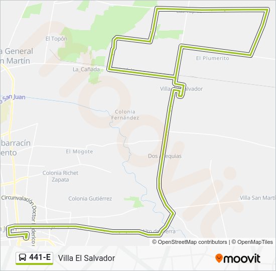 Ruta 441E: horarios, paradas y mapas - Villa El Salvador (Actualizado)