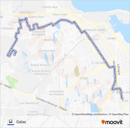 GALAS MATAMOROS Route: Schedules, Stops & Maps - Galas (Updated)