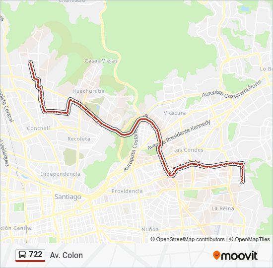 Ruta 722: horarios, paradas y mapas - Av. Colon (Actualizado)