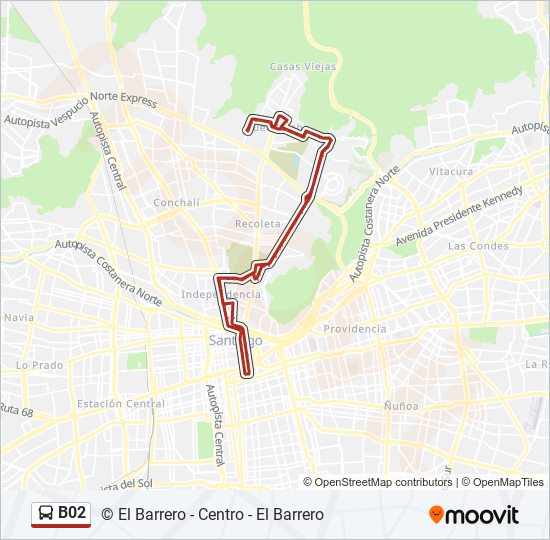 Ruta b02: horarios, paradas y mapas - Centro (Actualizado)