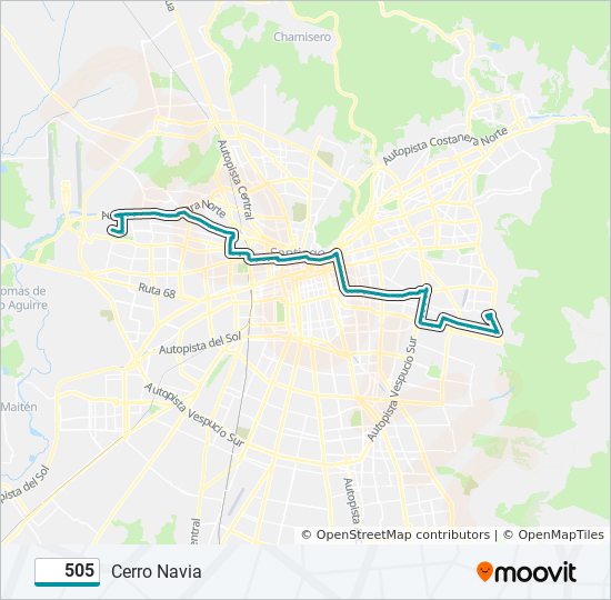 Ruta 505: horarios, paradas y mapas - Cerro Navia (Actualizado)
