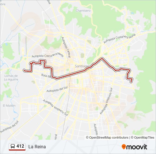 Ruta 412: horarios, paradas y mapas - La Reina (Actualizado)