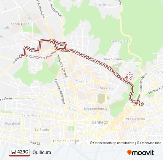 Ruta 429c: horarios, paradas y mapas - Quilicura (Actualizado)