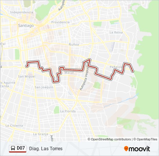 Ruta d07: horarios, paradas y mapas - Diag. Las Torres (Actualizado)