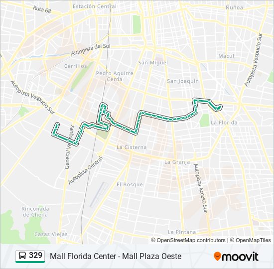 Ruta 329: horarios, paradas y mapas - Mall Florida Center (Actualizado)