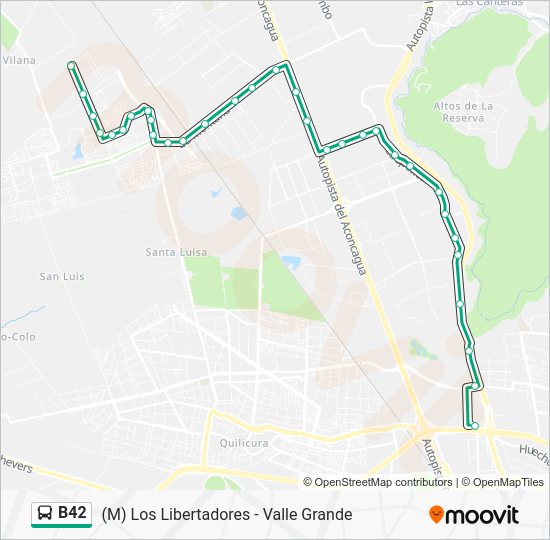 Ruta B42: horarios, paradas y mapas - (M) Los Libertadores (Actualizado)