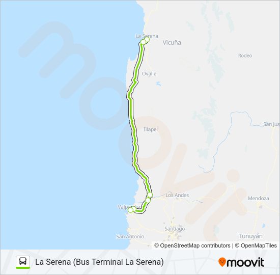 Ruta flixbus cl042: horarios, paradas y mapas - La Serena (Bus Terminal La Serena) (Actualizado)