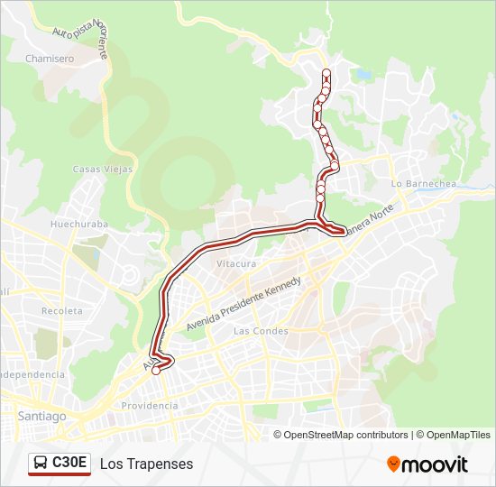 Ruta c30e: horarios, paradas y mapas - Los Trapenses (Actualizado)
