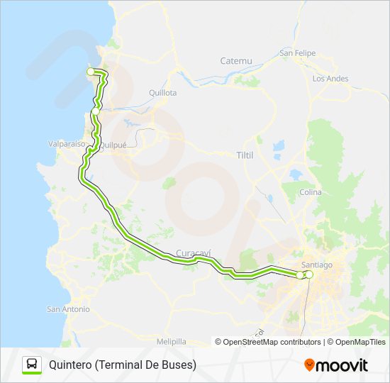 FLIXBUS CL011 Route: Schedules, Stops & Maps - Quintero (Terminal De ...