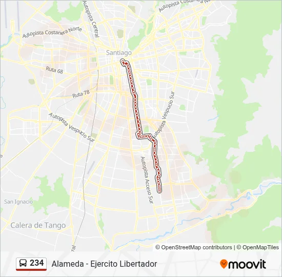 Ruta 234: horarios, paradas y mapas - Alameda (Actualizado)