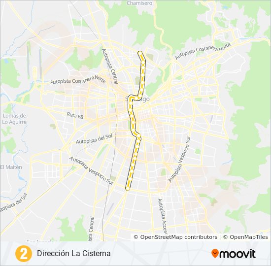 Ruta l2: horarios, paradas y mapas - Dirección La Cisterna (Actualizado)