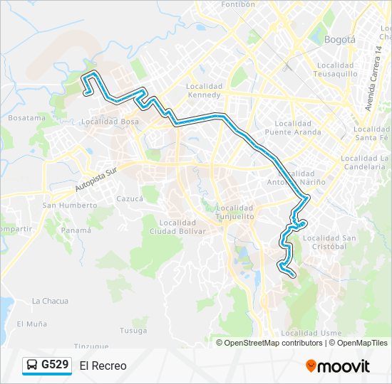 Ruta G529: horarios, paradas y mapas - El Recreo (Actualizado)