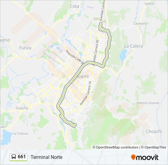 Ruta 661: horarios, paradas y mapas - Terminal Norte (Actualizado)