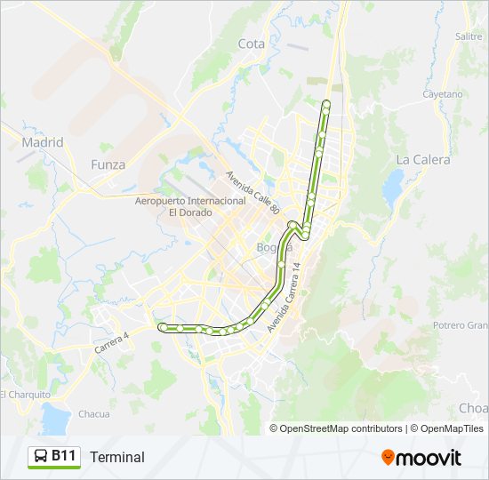 Ruta b11: horarios, paradas y mapas - Terminal (Actualizado)
