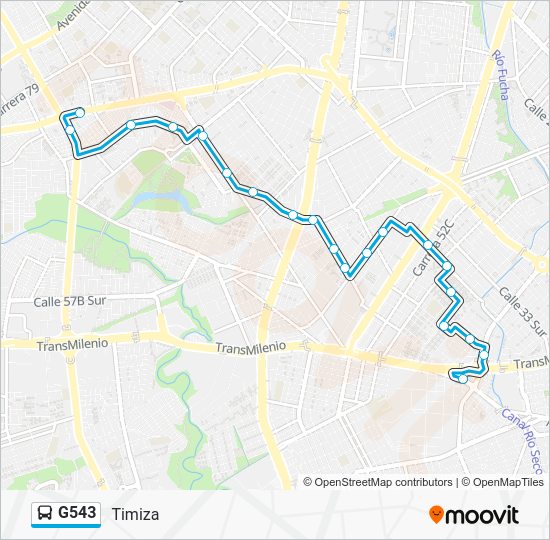 Ruta G543: horarios, paradas y mapas - Timiza (Actualizado)