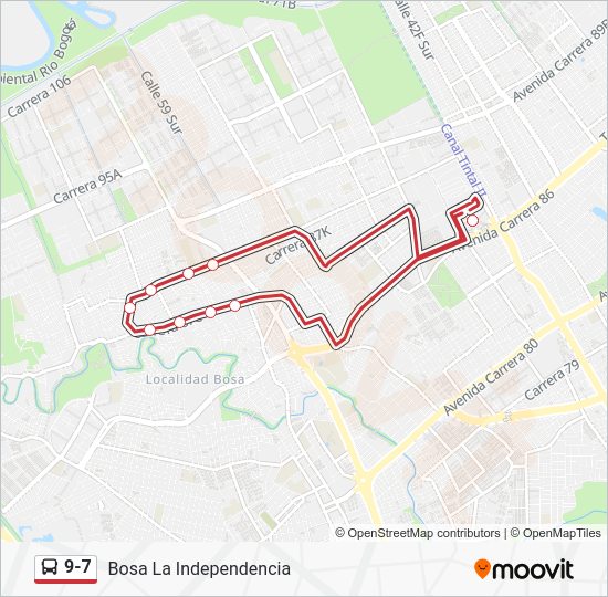 Ruta 97: horarios, paradas y mapas - Bosa La Independencia (Actualizado)