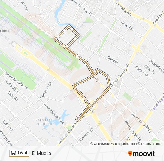 Ruta 164: horarios, paradas y mapas - El Muelle (Actualizado)