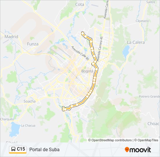 Ruta c15: horarios, paradas y mapas - Portal De Suba (Actualizado)