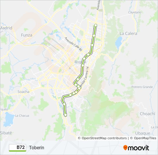 Ruta b72: horarios, paradas y mapas - Toberín (Actualizado)