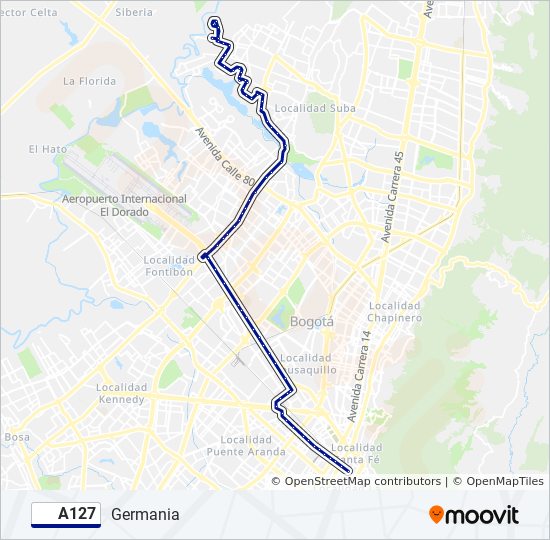 Ruta a127: horarios, paradas y mapas - Germania (Actualizado)