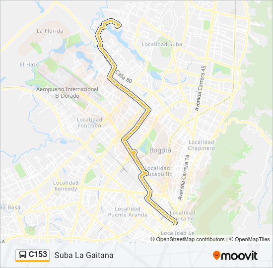 c153 Route: Schedules, Stops & Maps - Suba La Gaitana (Updated)