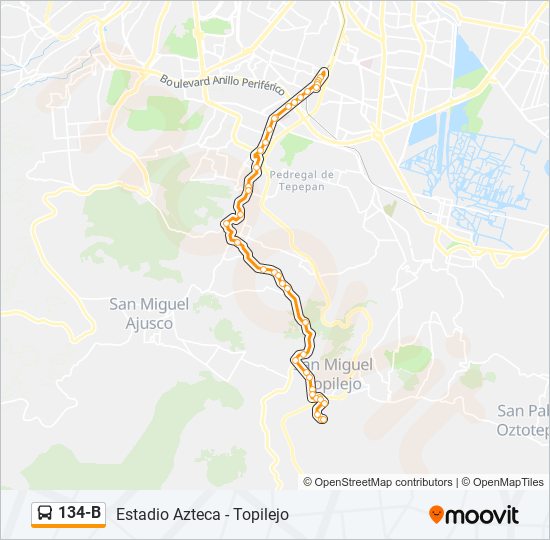 134b Route: Schedules, Stops & Maps - Arenal (Updated)