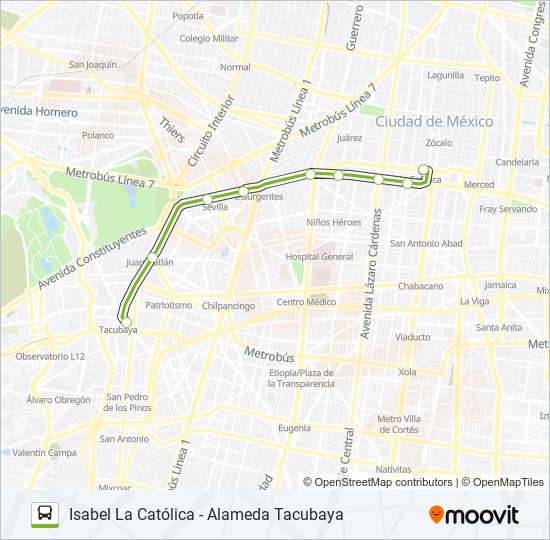 ordinario2 l1 Route: Schedules, Stops & Maps - Pino Suárez (Updated)