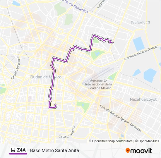 Ruta Z4A: horarios, paradas y mapas - Base Metro Santa Anita (Actualizado)