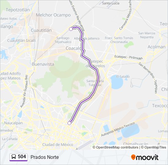 Ruta 504: horarios, paradas y mapas - Prados Norte (Actualizado)