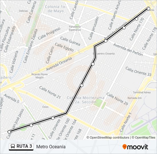 Ruta 3: horarios, paradas y mapas - Metro Oceanía (Actualizado)