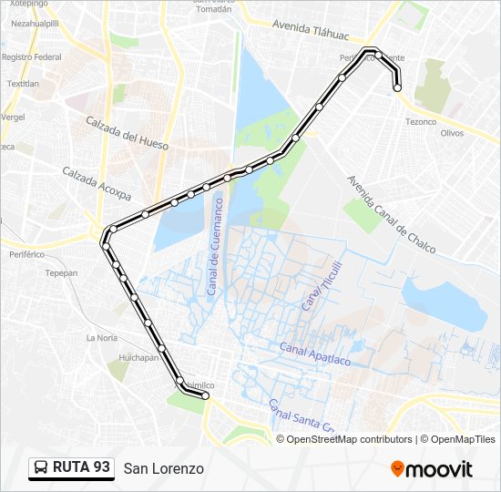 ruta 93 Route: Schedules, Stops & Maps - San Lorenzo (Updated)