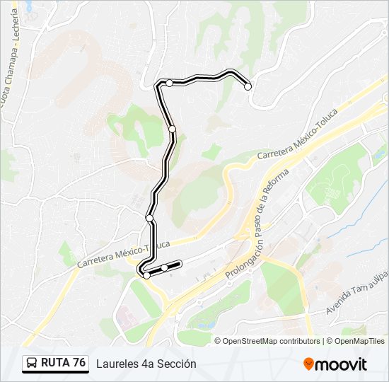 Ruta 76: horarios, paradas y mapas - Laureles 4a Sección (Actualizado)