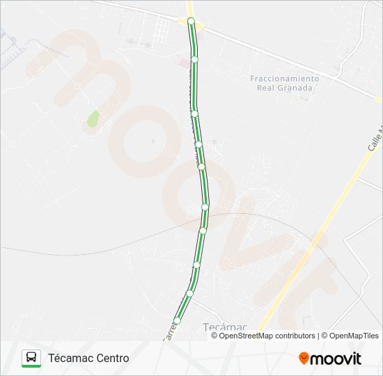 Ruta TÉCAMAC CENTRO CAMINO A SAN JERÓNIMO: horarios, paradas y mapas ...